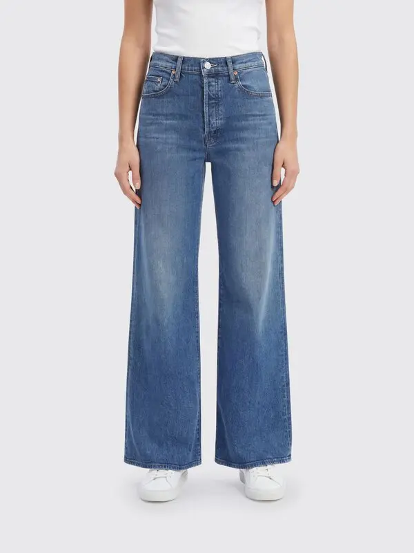 MOTHER Wide Leg Stretch Denim Jeans