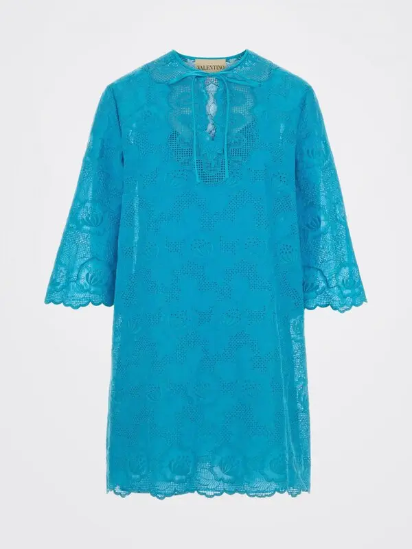 Valentino Garavani Cotton Lace Mini Dress
