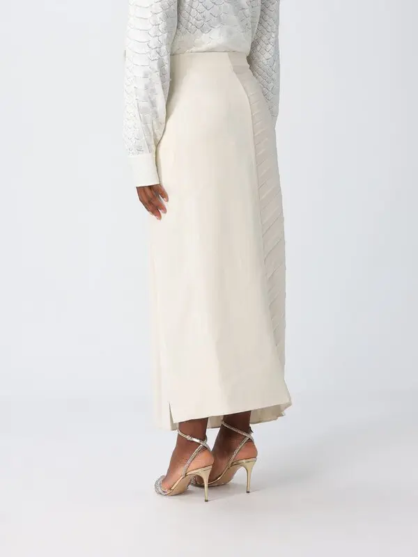 Roberto Cavalli Pleated Skirt In Viscose