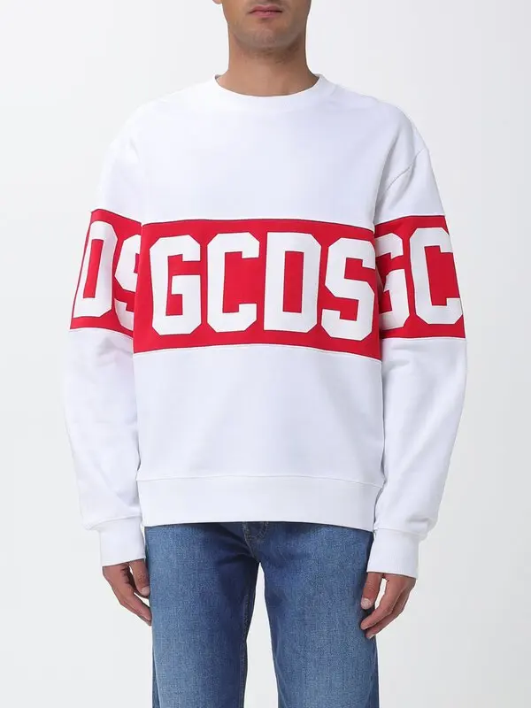 Gcds Cotton Logo Crewneck Sweatshirt - Red