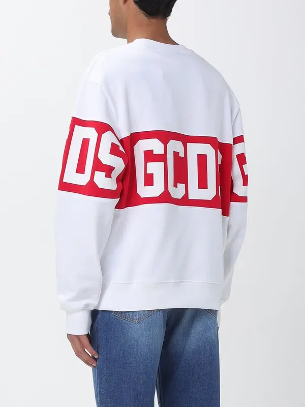 Gcds Cotton Logo Crewneck Sweatshirt - Red