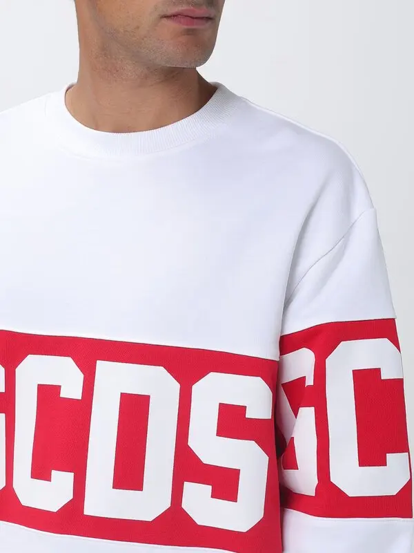 Gcds Cotton Logo Crewneck Sweatshirt - Red