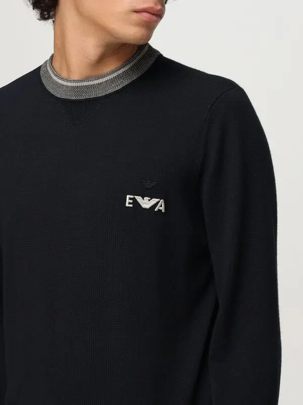 Emporio Armani Crew Neck Pullover - Blue