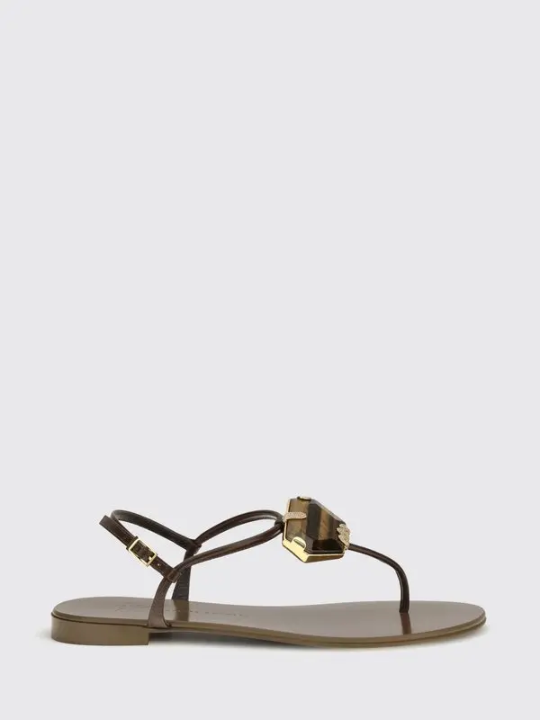 GIUSEPPE ZANOTTI Embellished Strappy Sandals - Dark