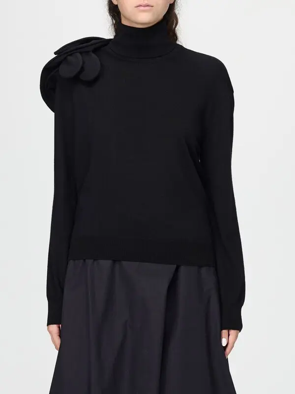 Moschino High Neck Jumper With Bow Detail