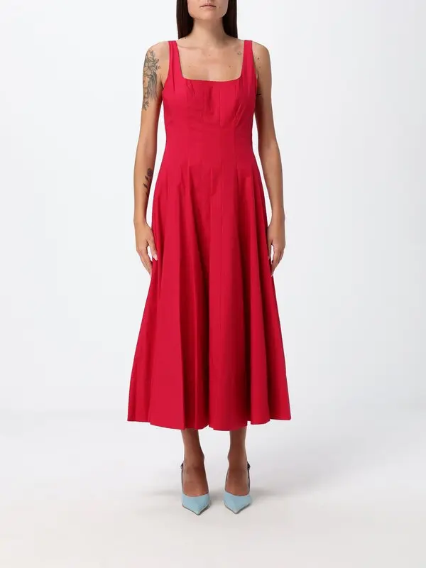 Staud Midi Dress - Cherry