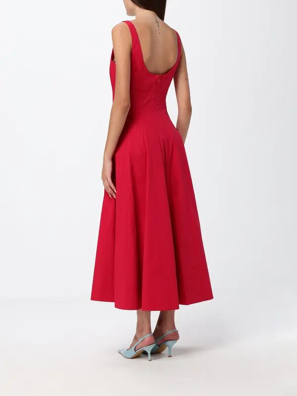 Staud Midi Dress - Cherry