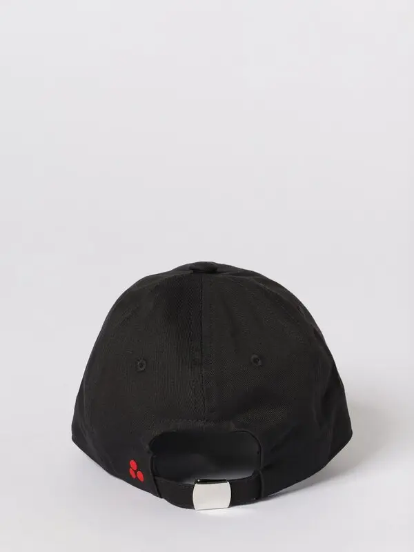 Peuterey Cotton Baseball Cap With Embroidered Logo - Black