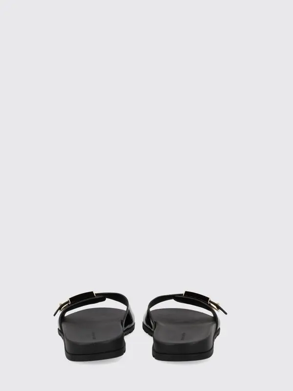 Tory Burch Mellow Rubber Mule Sandals With Double T Logo And Low Heel