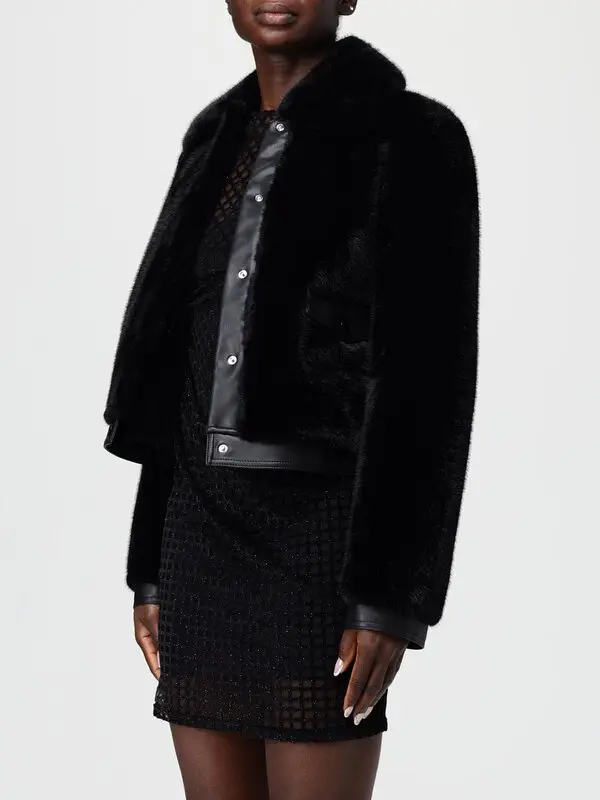 Patrizia Pepe Fur Trimmed Jacket