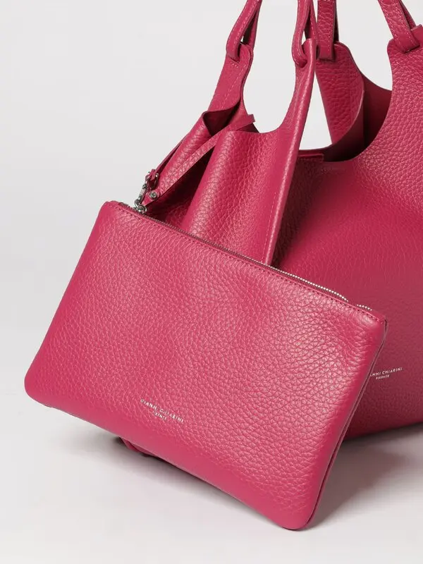 GIANNI CHIARINI Textured Leather Shoulder Bag