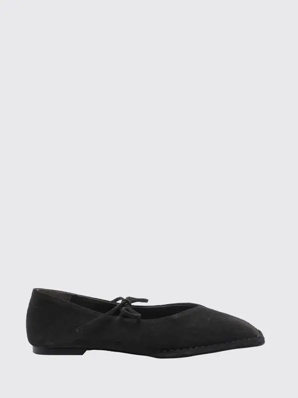 ALOHAS Sway Suede Ballet Flats With Straps And Square Toe