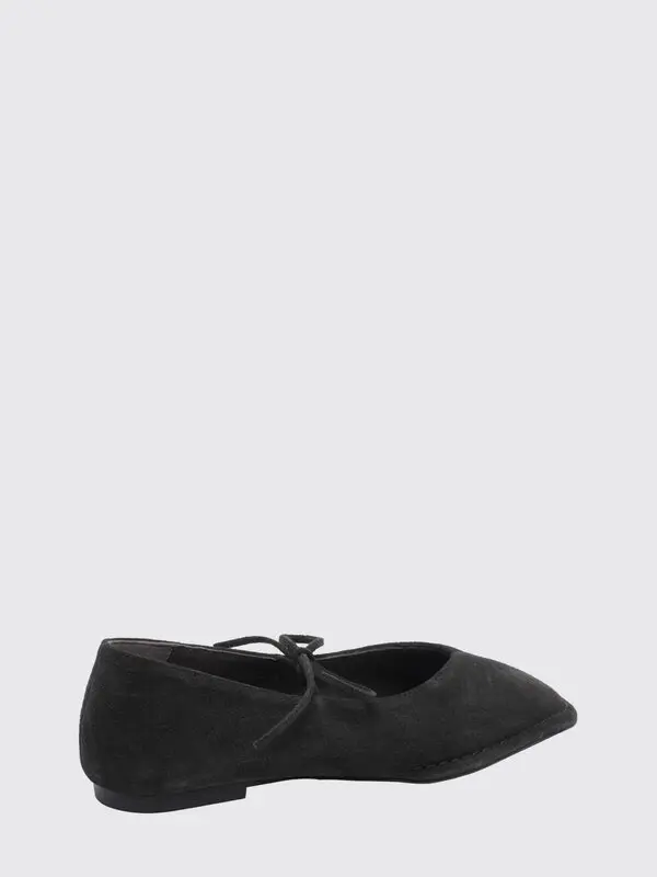 ALOHAS Sway Suede Ballet Flats With Straps And Square Toe