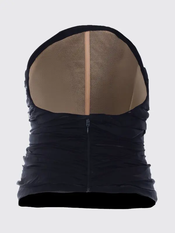 Balenciaga Off-the-shoulder Draped Silk Bustier Top