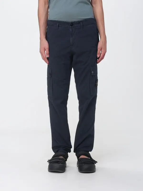 Stone Island Cotton Cargo Trousers