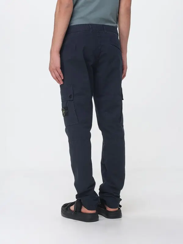 Stone Island Cotton Cargo Trousers