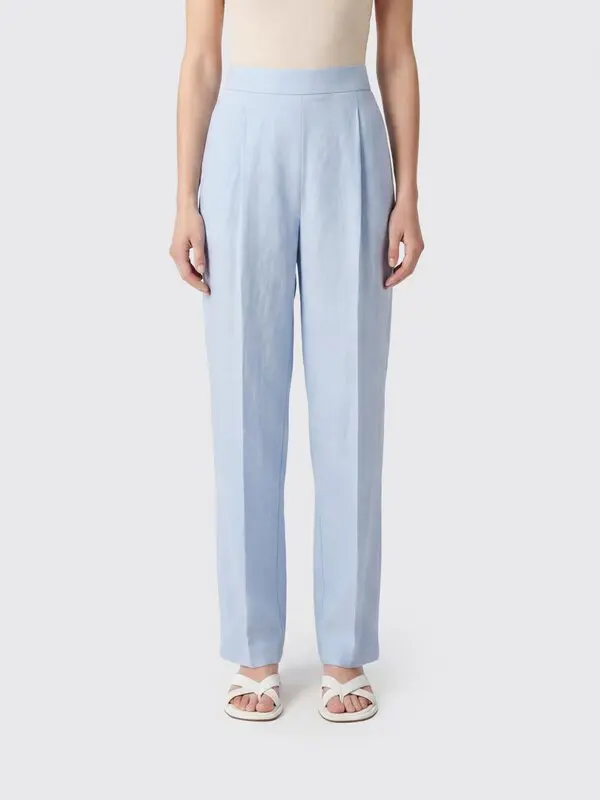 Agnona Linen Tailored Trousers