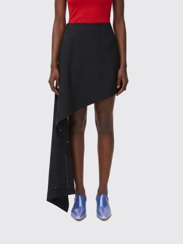 Loewe Asymmetric Wool Skirt