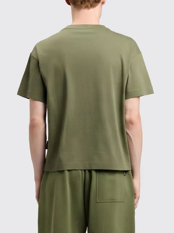 Palm Angels Cotton T-shirt With Logo - Green