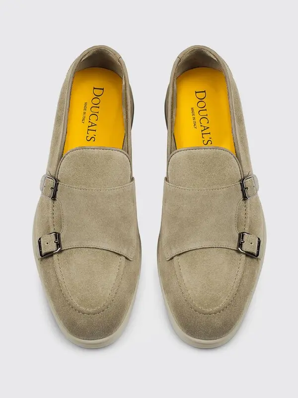DOUCAL'S Suede Monk Strap - Sand