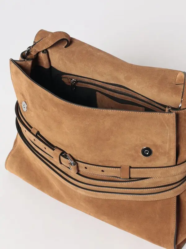 Moschino Tie Me Suede Bag