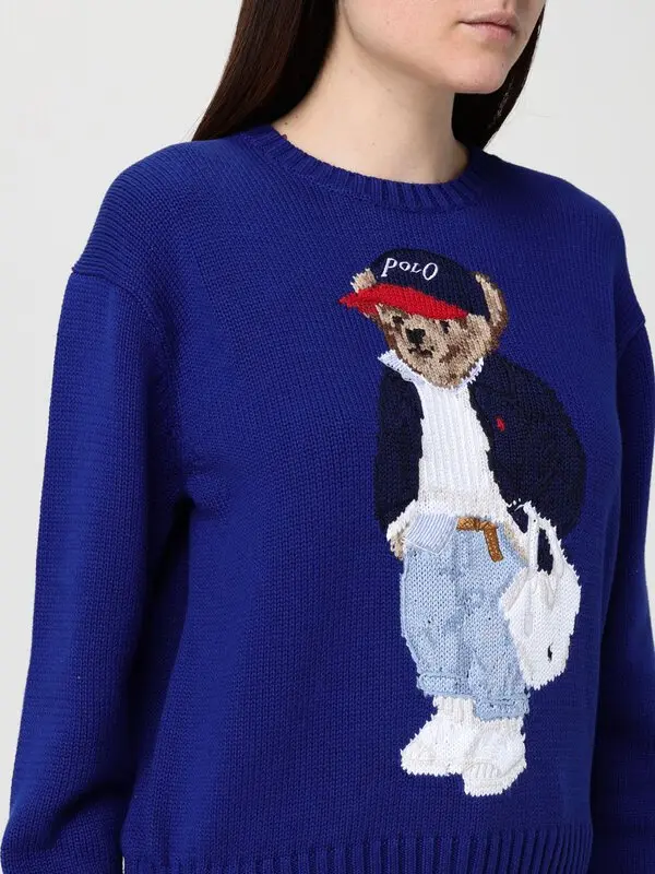 Polo Ralph Lauren Crewneck Sweater With Teddy Bear Print