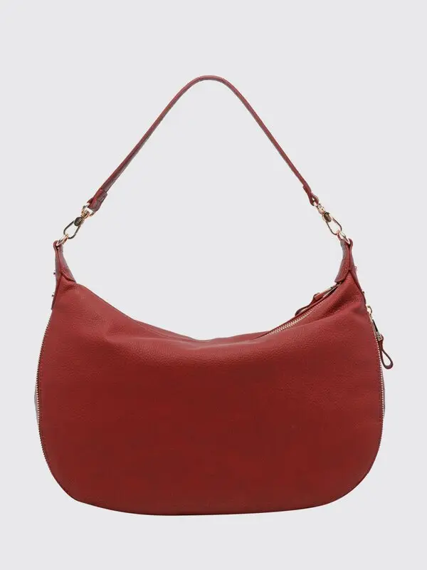 Liu Jo Grained Faux Leather Hobo Bag With Monogram Logo - Red