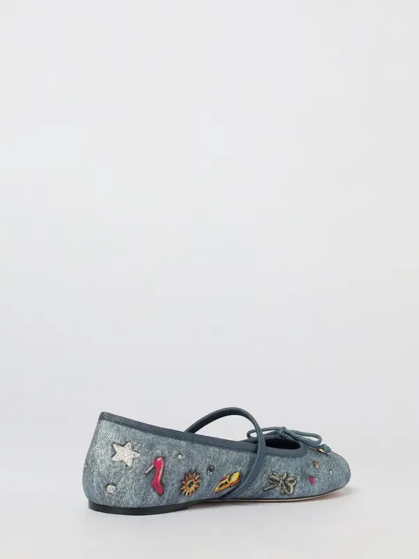Marc Jacobs Embellished Ballet Flats - Denim