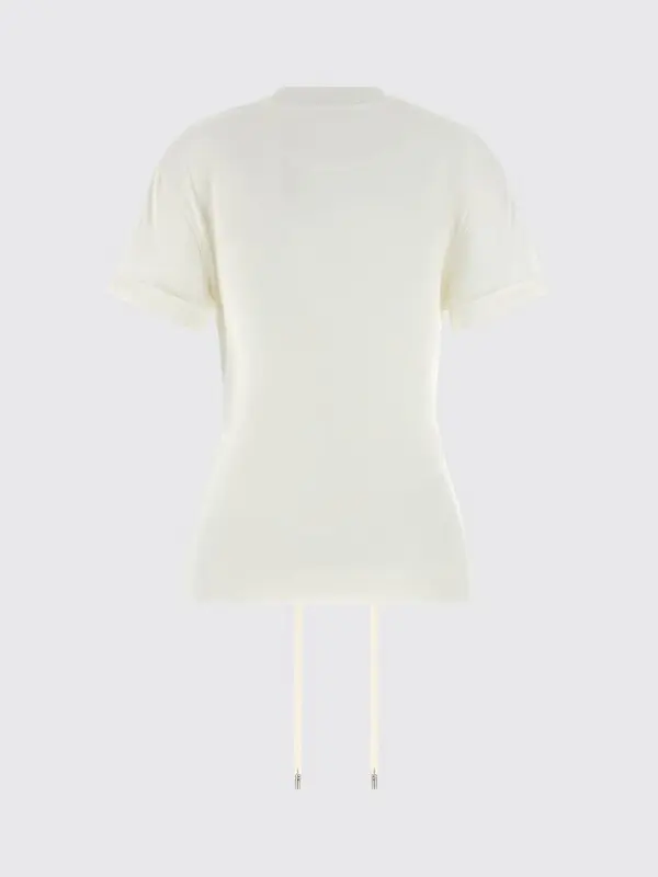 Alexander McQueen Cotton T-shirt With Lace Detail