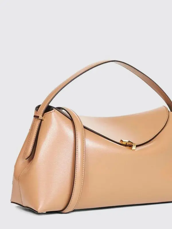 TOTEME T-lock Leather Handbag With A Flared Shape And Turn-lock Closure