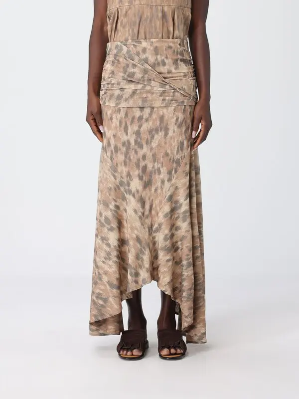 GANNI Camouflage Recycled Polyester Skirt