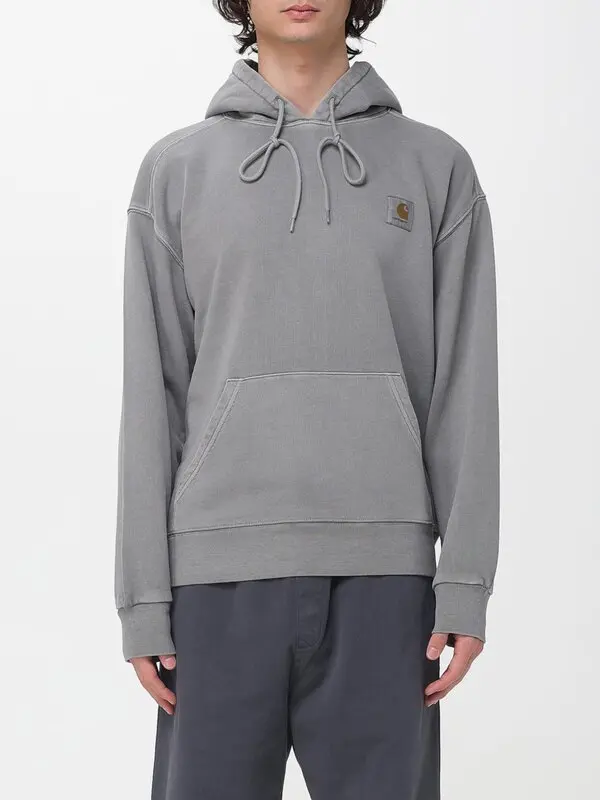 Carhartt Work In Progress Cotton Logo Hoodie - Beige