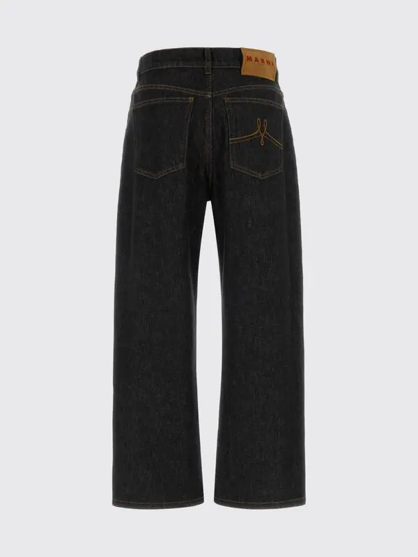 Marni Denim Jeans With Floral Embroidery
