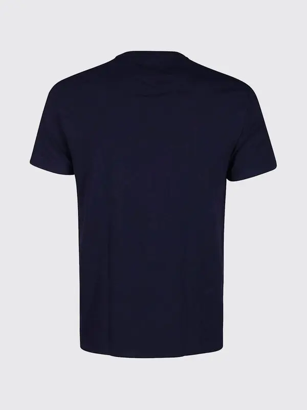 TOM FORD Slim Fit V-neck T-shirt In Stretch Cotton - Blue