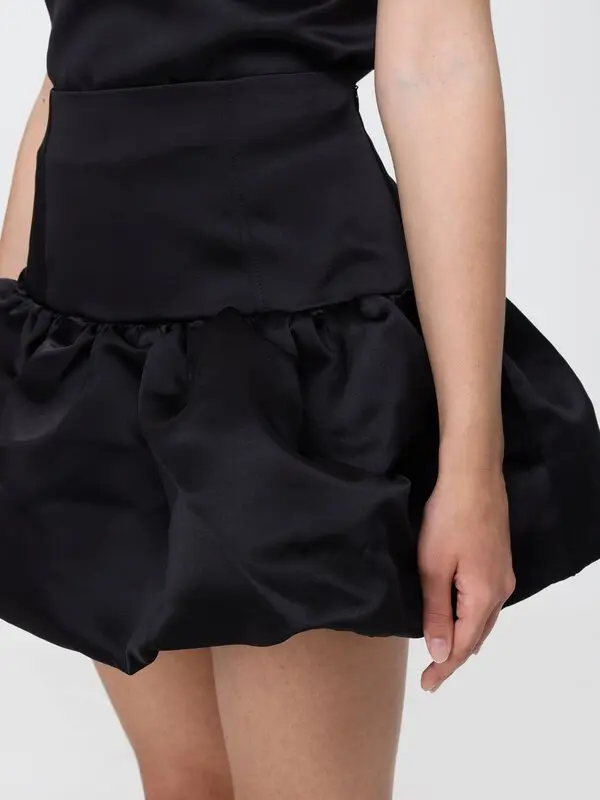 GANNI Ruffled Satin Skirt