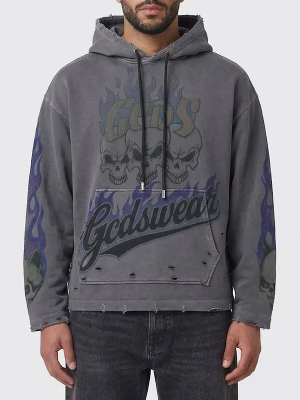 Gcds Cotton Printed Hoodie