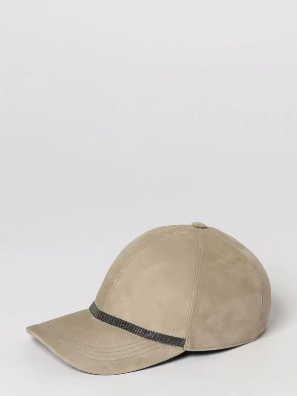 Brunello Cucinelli Suede Baseball Cap - Grey
