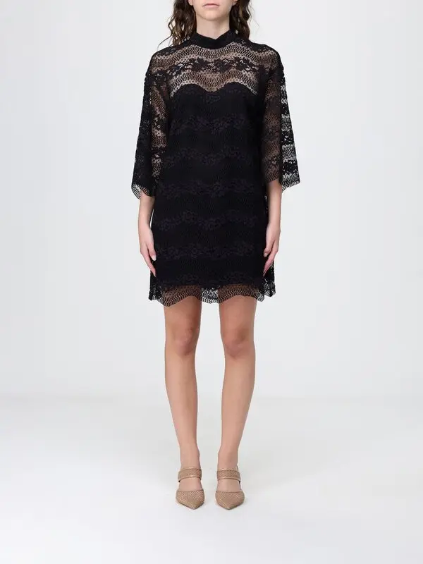 TWINSET Mini Lace Dress - Black