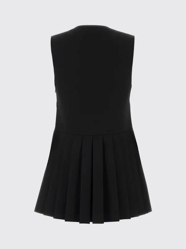 JIL SANDER Pleated Virgin Wool Top