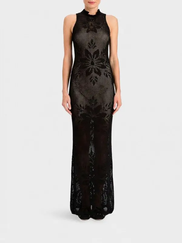 TWINSET Long Jersey Dress - Black