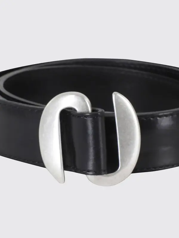 Orciani Smooth Cowhide Leather Belt With Interlocking Closure - Black