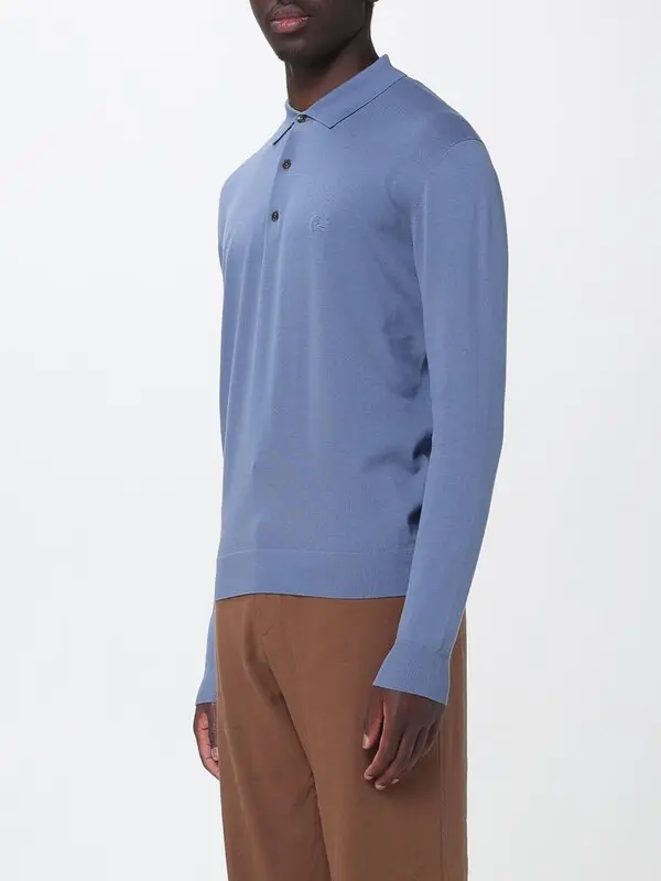 Etro Cotton Knit Polo Shirt
