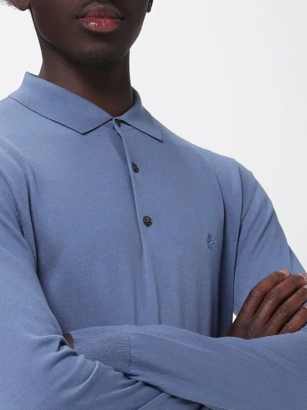 Etro Cotton Knit Polo Shirt