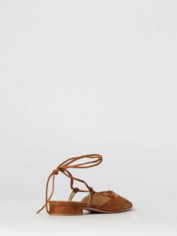 ANNA F. Suede Ballerina Flats