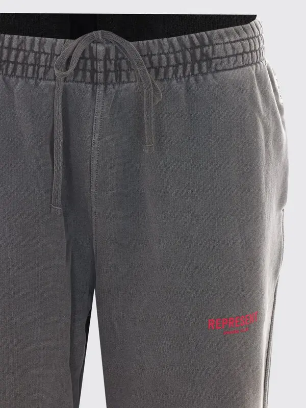 REPRESENT Cotton Jogging Pants With Drawstring Waist And Contrast Logo