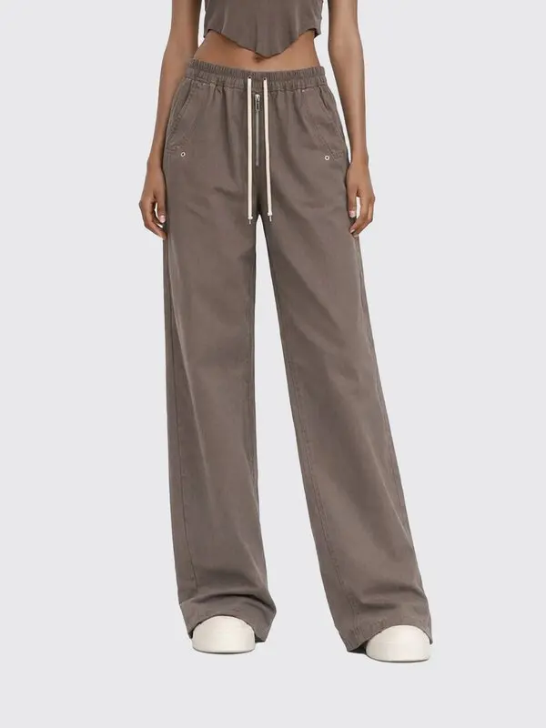 Rick Owens Cotton Geth Belas Trousers - Brown