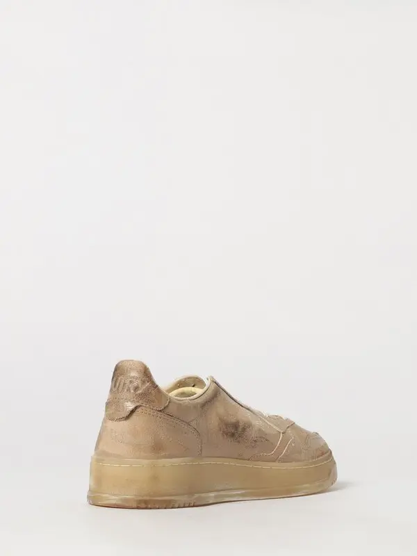 AUTRY Medalist Low Super Vintage Patent Leather Sneakers - Brown