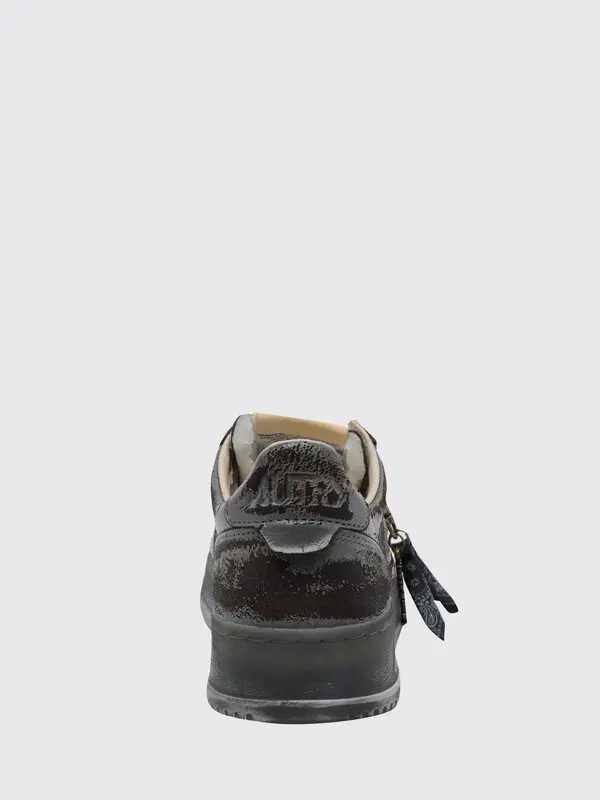 AUTRY Medalist Low Super Vintage Patent Leather Sneakers With Worn Effect