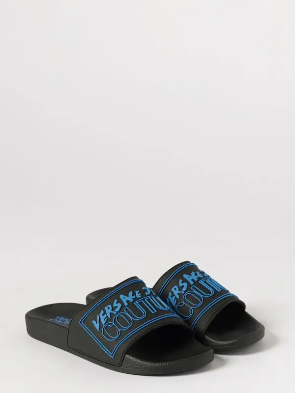 Versace Logo Sliders - Black