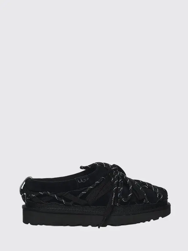 UGG Tasman Lace Suede Clogs - Black